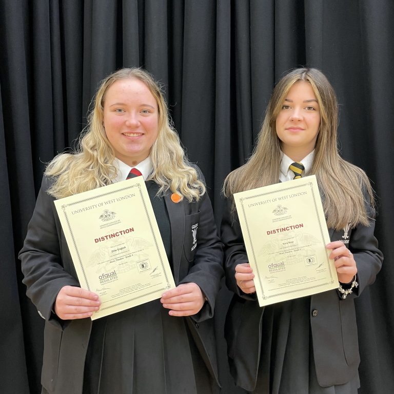Ellie and Kara achieve Distinctions after Music Theatre singing lessons ...