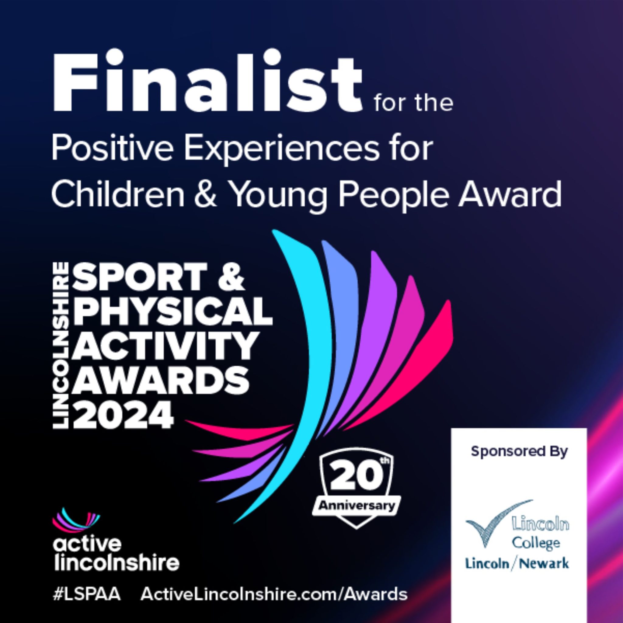 We are a finalist in the Lincolnshire Sport & Physical Activity Awards ...